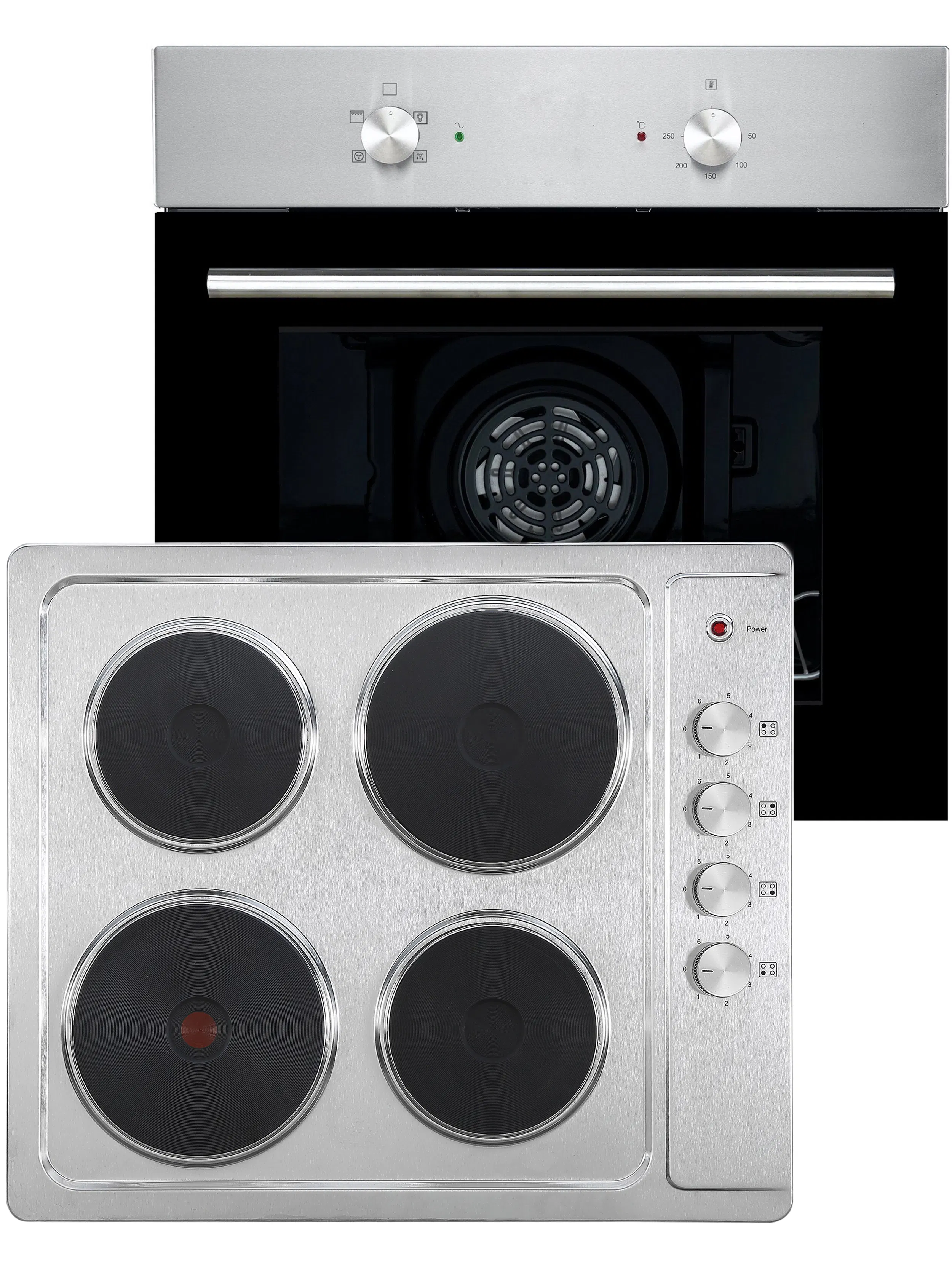 MyAppliances Single Fan Oven and Solid Plate Hob Pack
